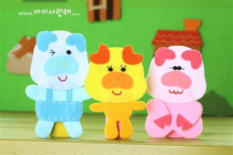 [아기돼지삼형제] 융판놀이[오늘 더 행복해] 네이버 블로그