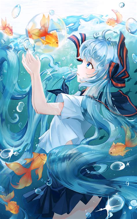 P站美图双马尾 美少女 日本插画师Prana的绘画美图壁纸推荐 次元小镇
