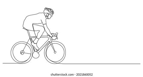 Continuous One Line Drawing Male Athlete Stock Vector Royalty Free