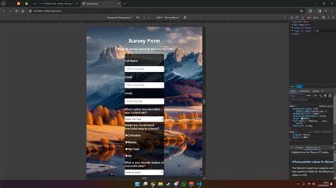 Survey Form Build A Survey Form Html Css The Freecodecamp Forum