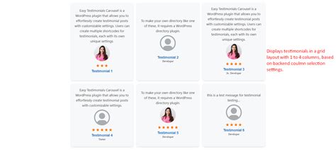 Easy Testimonials Carousel Wordpress Plugin