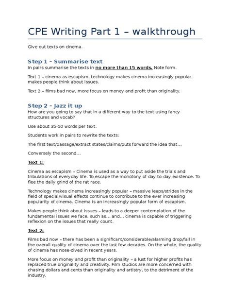 Pdf Cpe Writing Part 1 Walkthrough Dokumen Tips