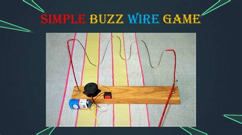 Simple Buzz Wire Game By Technoesolution Electronic Projects YouTube