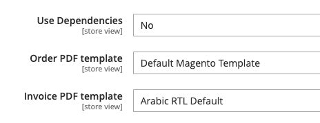 Configure Arabic RTL Invoice PDF Magento PDF Invoice Pro User Guide
