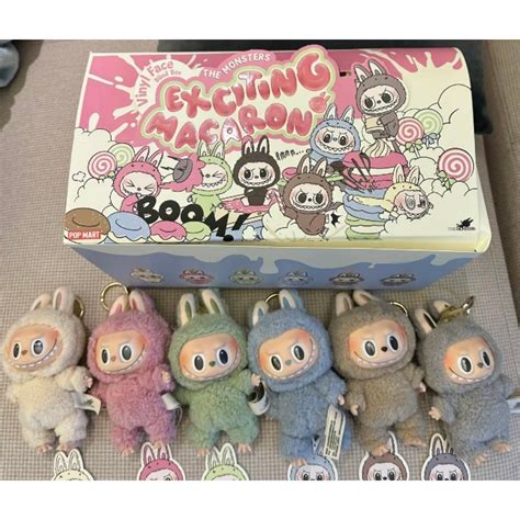 100 Authentic Popmart Popmart Labubu Macaaron Heart Macaron Vinyl