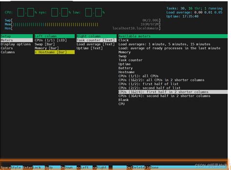 【linux】htop命令的使用详解htop命令详解 Csdn博客