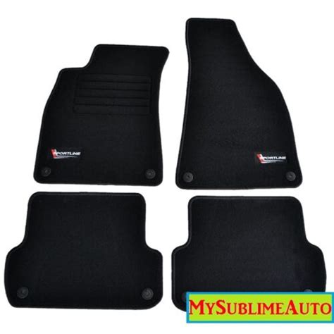 Tapis Audi A4 B6 B7 Type 8e De 2000 à 2008 Logo Velours Sportline Brodé Neufs Ebay