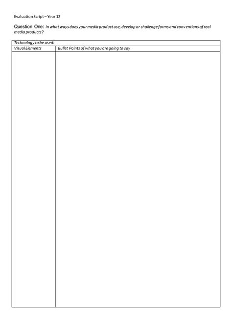 Evaluation Script Pdf