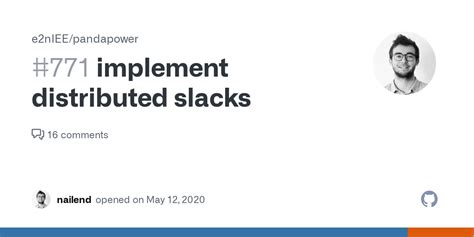 implement distributed slacks · issue 771 · e2niee pandapower · github
