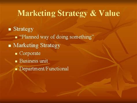 Value The Consumer Value Framework Chapter 2 Consumer