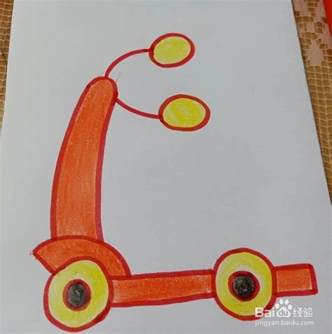 小小滑板车简笔画 简笔画图片大全 普车都
