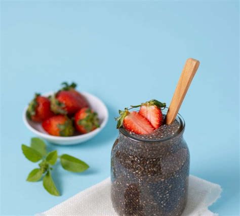 Receta saludable Pudín de chía con fresas