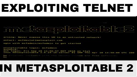 how to exploit telnet in metasploitable2 port 23 in hindi hacking