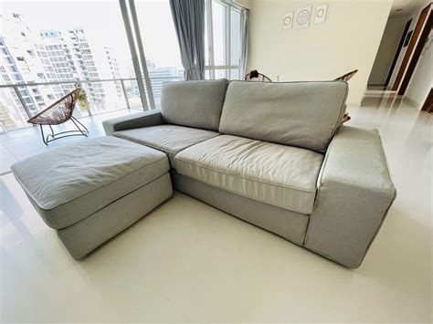 Ikea Kivik 3 Seater Sofa With Ottoman Furniture And Home Living
