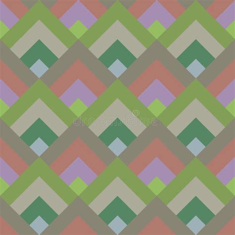 Colorful Abstract Diagonal Shape Tile Mosaic Pattern Background Vector Wall Design Stock