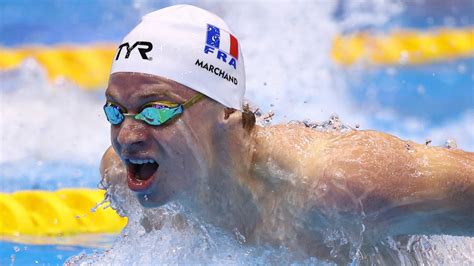 Mondiaux de natation le Français Léon Marchand remporte la médaille d