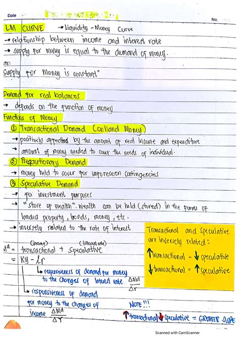 Lm Curve Shows The Relationship Between Income And Interest Rate Intermediate Macroeconomics