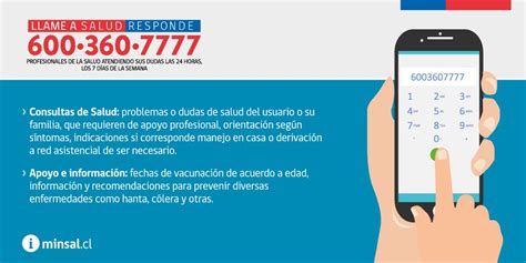 Ministerio De Salud On Twitter Llame A Saludresponde 6003607777 Un