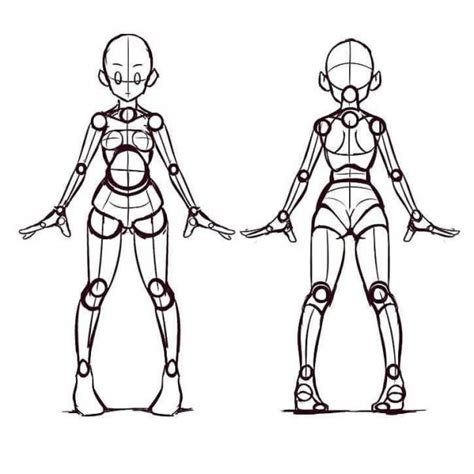 Аниме рисунки пропорции 30 фото