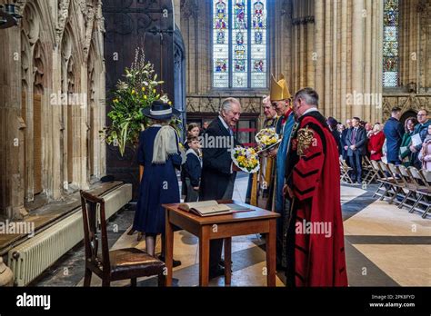 King Charles III and the Queen Consort attending the Royal Maundy ...