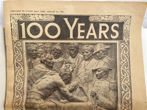 Old Newspaper The Otago Daily Times 1840 1940 Centennial Of New Zealand
