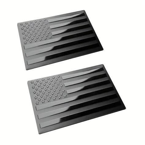 Matte Black American Flag Sticker Decal Car 3d Us American Temu