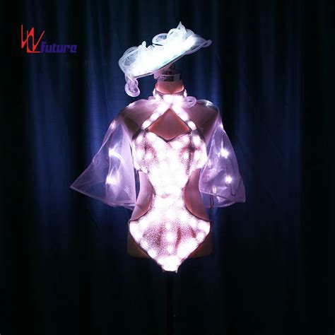 Programmable Full Color Led Light Club Dresses Led Sexy Costumes Led