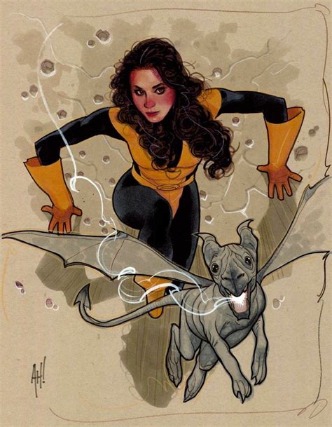 Kitty Pryde And Lockheed X Men Commission Adam Hughes In Doug