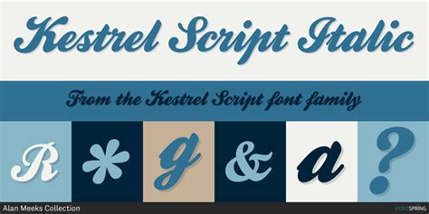 fonts similar to kestrel script