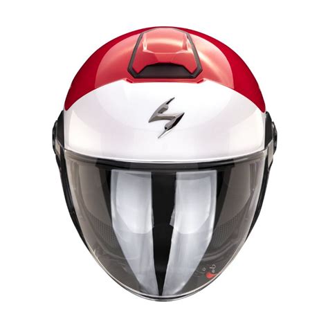 Casco Scorpion EXO CITY II MALL Rojo Blanco Azul Motos Cano Sport
