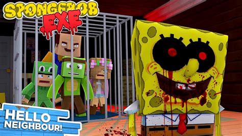 Minecraft Adventure Spongebob Exe Treatens To Kill The Neighbour