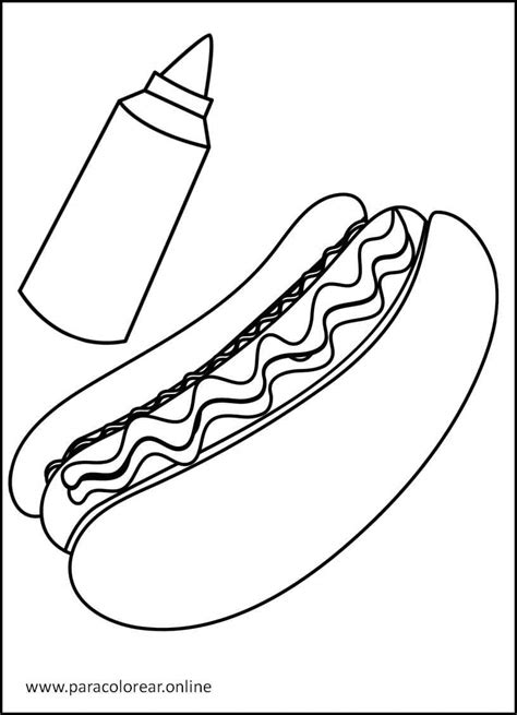 Dibujos De Comida Chatarra Para Colorear Imprimir Y Pintar