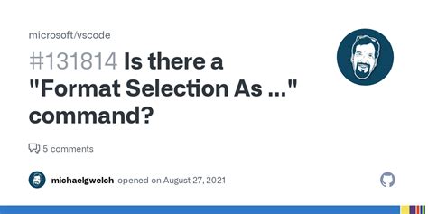 Is There A Format Selection As Command · Issue 131814