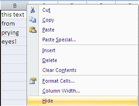 How To Hide Tabs Cells Columns And Formulas In Excel