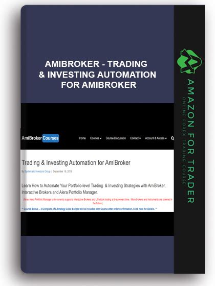 Amibroker Trading And Investing Automation For Amibroker Amazon For