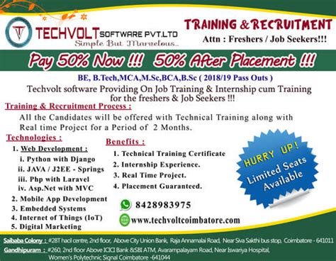Python On Job Trainingpython Training With Job Software Training Course In Saibaba Colony