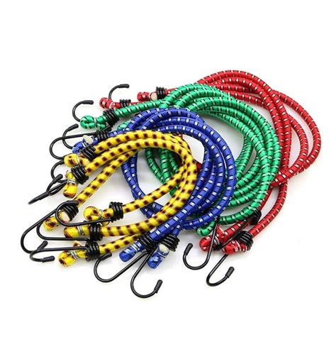 후크가 있는 번지 코드 튼튼한 실외 코드 12개 다양한 사이즈 406cm16인치 61cm24인 티몬