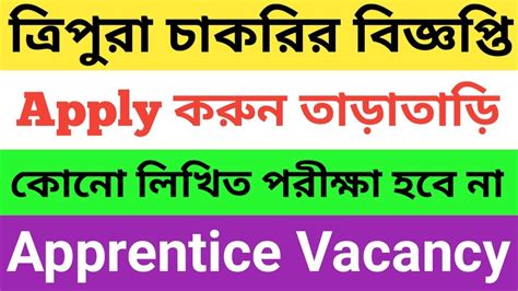 Tripura Job Vacancy 2022 Tripura Latest Recruitment 2022 Tripura