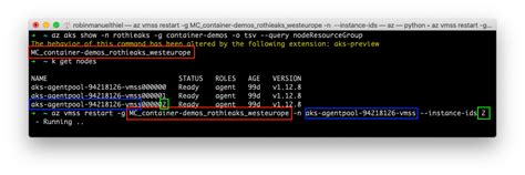 Restart A Node In AKS