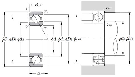 Item 7007UC Single Angular Contact Ball Bearings Ultage Type On