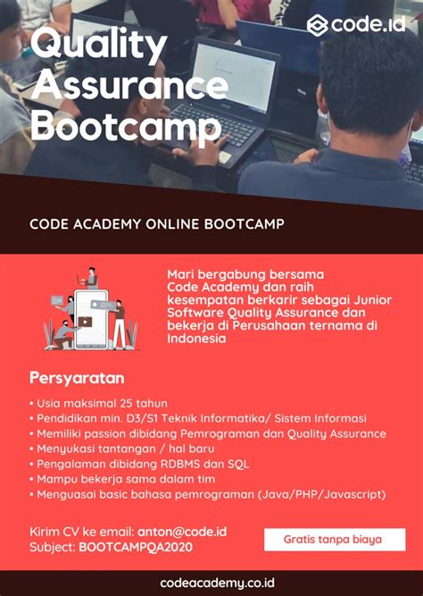 code id on linkedin hiring jobhiring loker qualityassurance