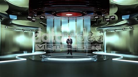 Modern And News Virtual Set Datavideo Virtual Set Royalty Free 4k