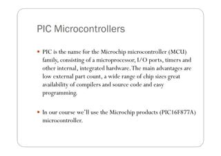 PIC Microcontroller Review PPT