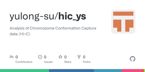github yulong su hic ys analysis of chromosome conformation capture data hi c