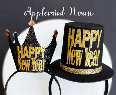 2024 New Years Eve Party Crown And Top Hat 2024 New Years Crown And