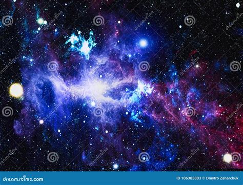Campo De Estrella En Espacio Profundo Muchos Años Luz Lejos De La