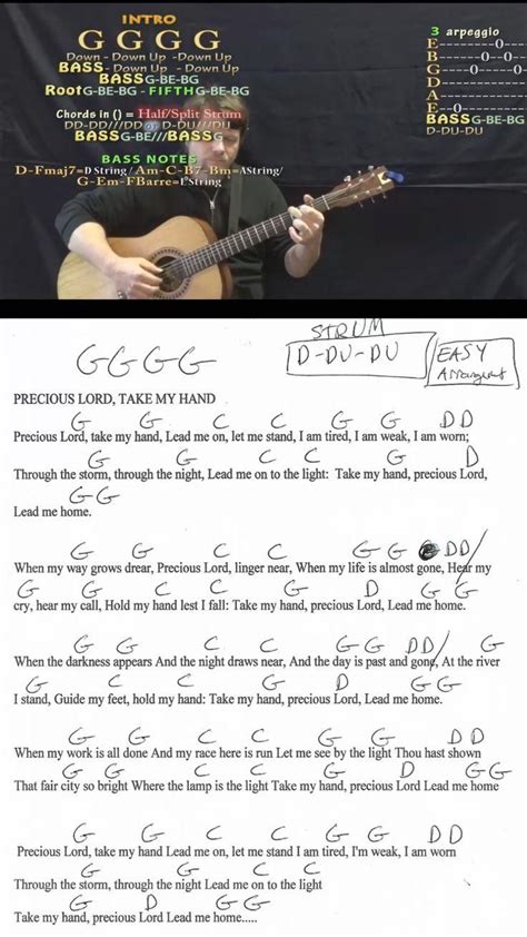 Precious Lord Take My Hand Hymn Short Fingerstyle Guitar Cover