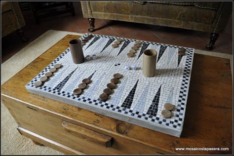 New Mosaic Backgammon Set