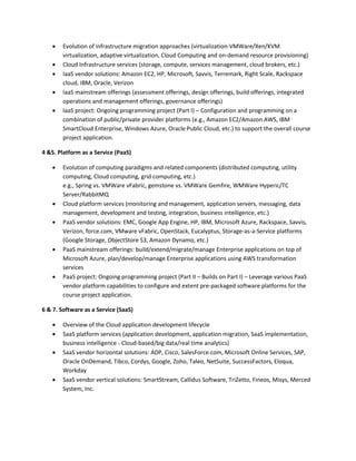 Cloud Computing Course Description And Syllabus Spring Pdf