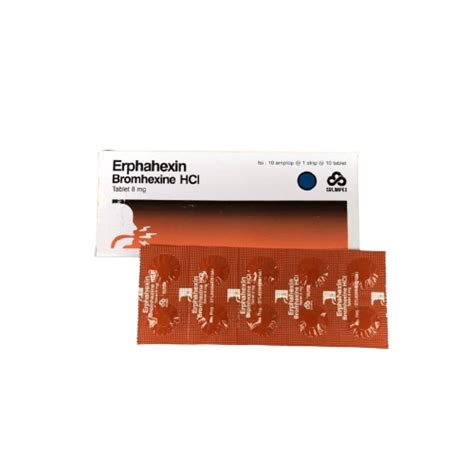 Jual [ecer] Erphahexin Bromhexin Hcl Untuk Batuk Berdahak 1 Strip 10